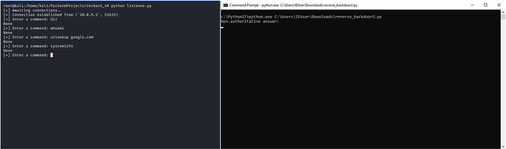 Python Listener Reverse Backdoor Issue Python Cyber Security